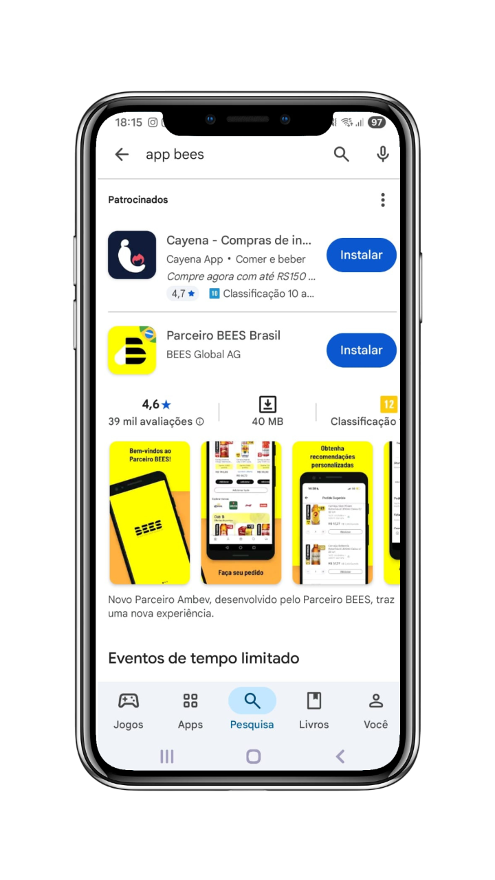 Como baixar o APP BEES no celular Android – AB-Inbev Brazil